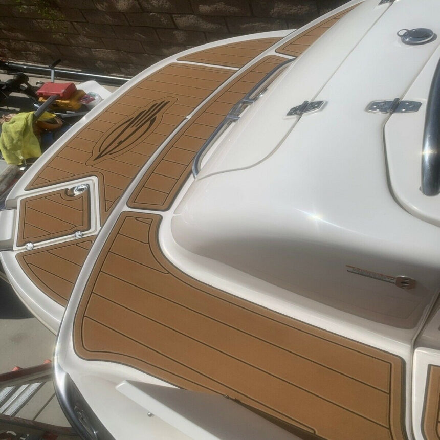 2006 Chaparral 256 SSI Swim Platform Cockpit Boat EVA Foam Teak Floor ...