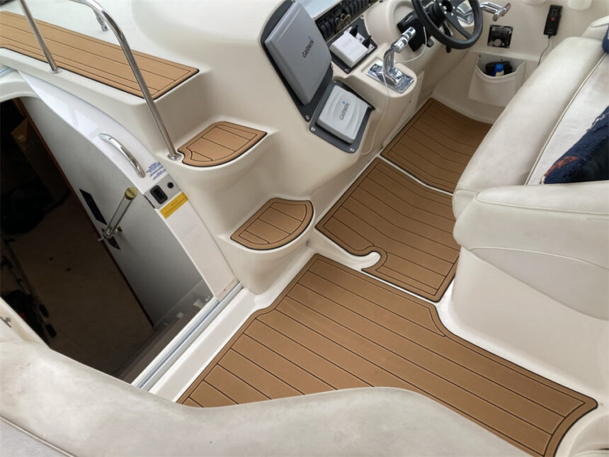 2002 Cruiser Yachts 4270 Swim Platform Cockpit Pad Boat EVA Foam Teak ...