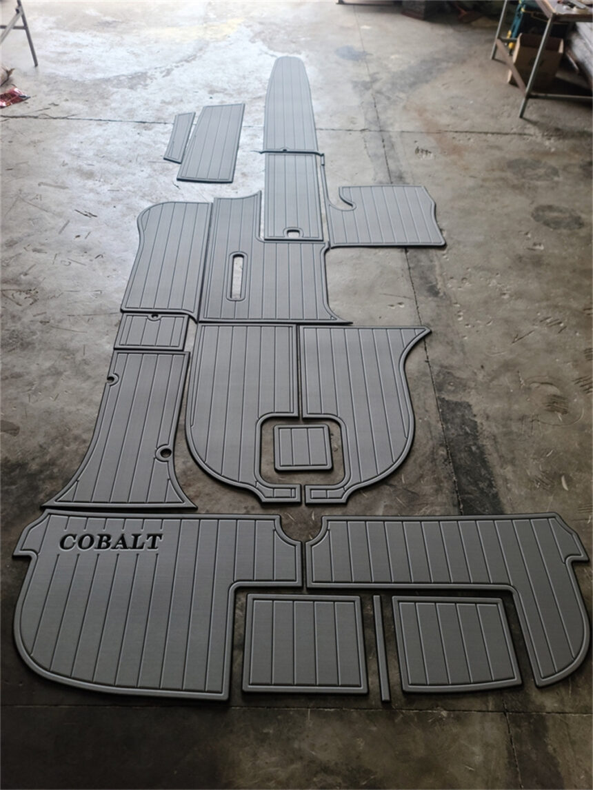 2005 Cobalt 282 Swim Platform Cockpit Pad Boat EVA Foam Faux Teak Deck ...