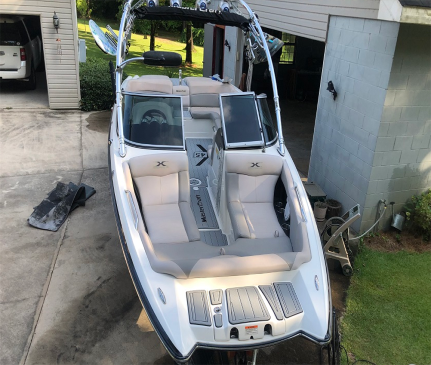2005-2013 Mastercraft X45 Swim Platform Cockpit Pad Boat EVA Teak Deck ...