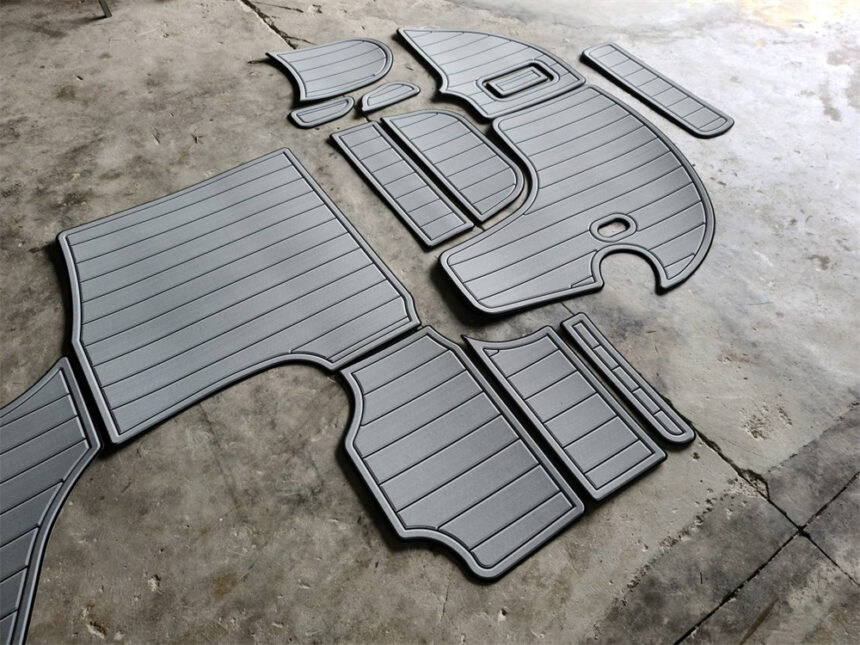 2001 Bayliner 2655 Swim Platform Cockpit Pad Boat EVA Foam Faux Teak ...