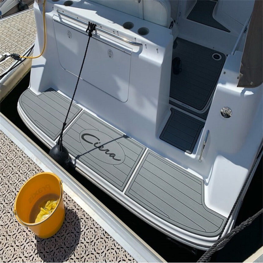 2000 Bayliner 2855 Swim Platform Cockpit Boat EVA Foam Teak Deck Floor ...