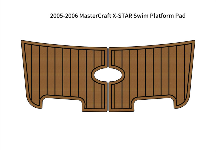 2005-2006 MasterCraft X-STAR Swim Platform Pad Boat EVA Foam Teak Deck ...