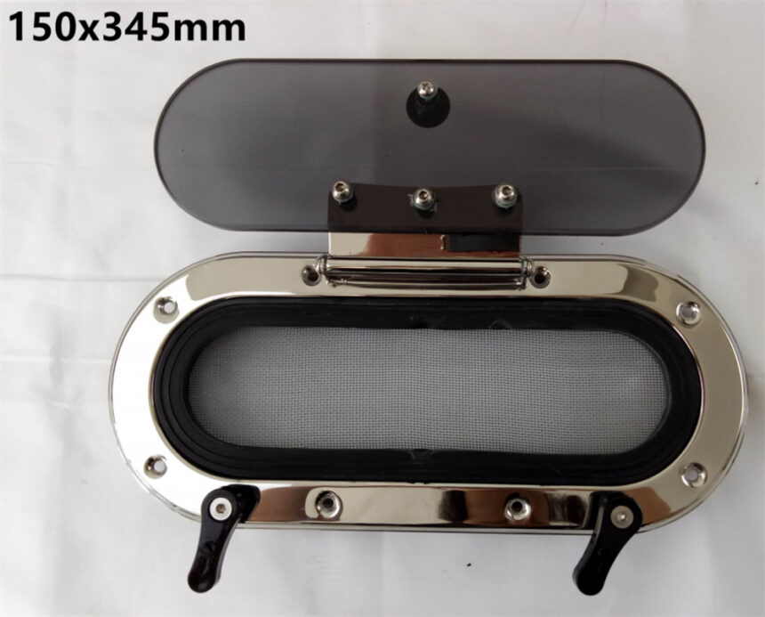 316L Stainless Steel Oval Shape Portlight Porthole Hatch Window Marine ...