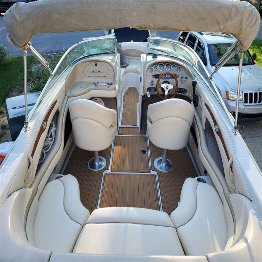2001 Sea Ray 230 BR Swim Platform Cockpit Pad Boat EVA Foam Teak Deck ...