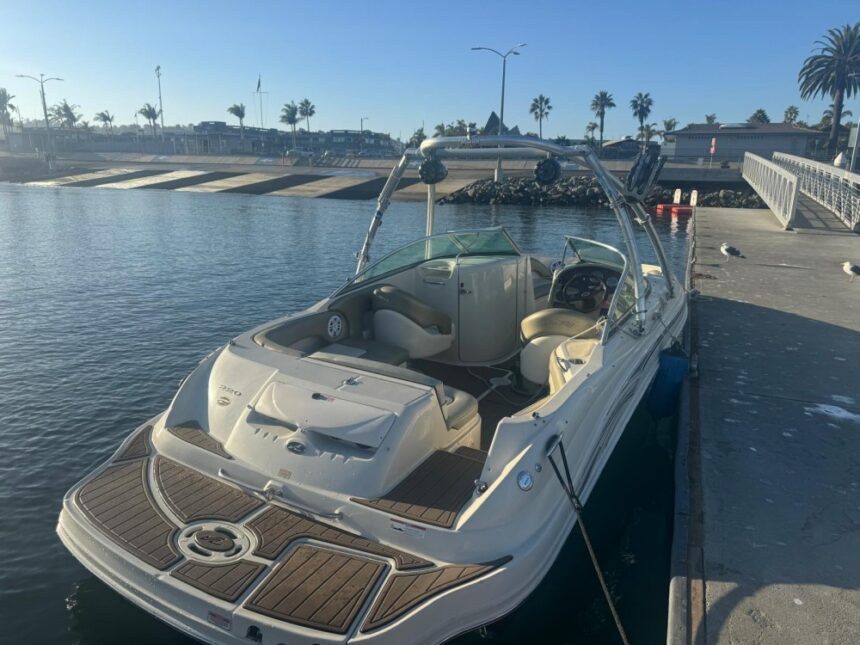 2006 Sea Ray 220 Sundeck Swim Platform Cockpit Pad Boat EVA Foam Teak ...