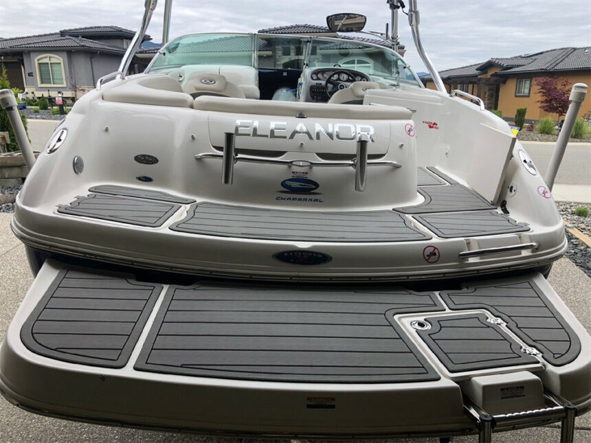 2005 SeaDoo Islandia Modified Swim Platform Cockpit Pad Boat EVA Teak ...