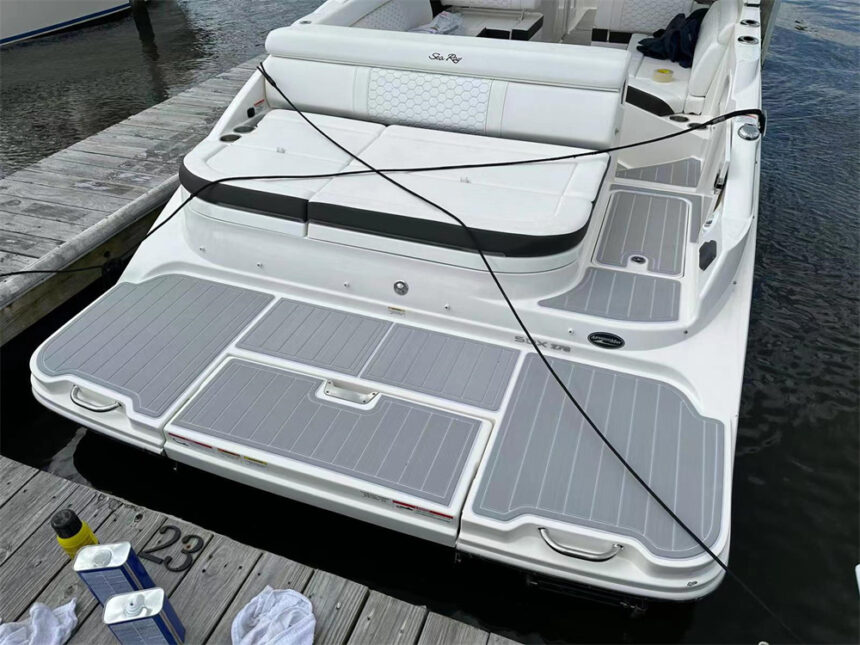 2015-2017 Sea Ray 270 SDX Sundeck Swim Platform Pad Boat EVA Foam Teak ...