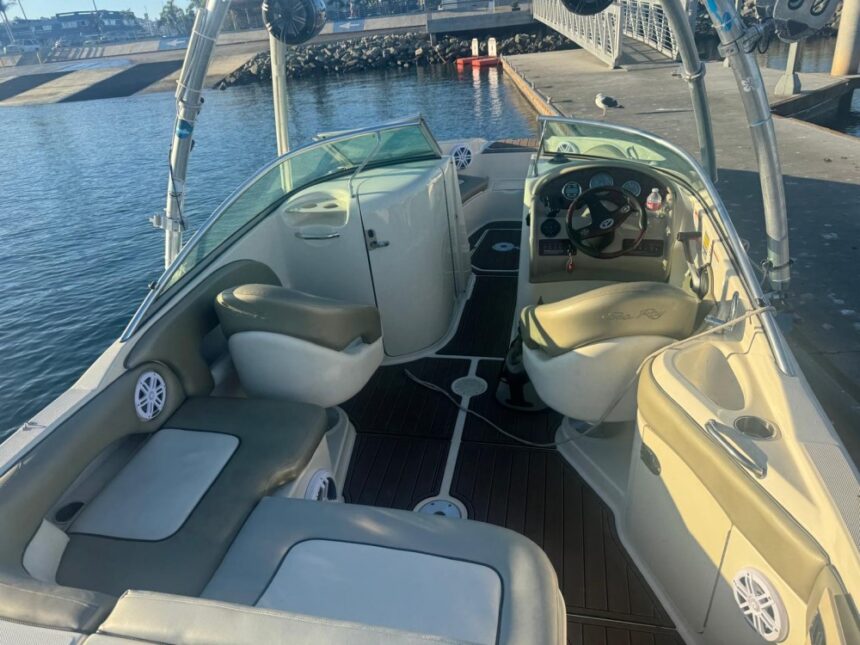 2006 Sea Ray 220 Sundeck Swim Platform Cockpit Pad Boat EVA Foam Teak ...