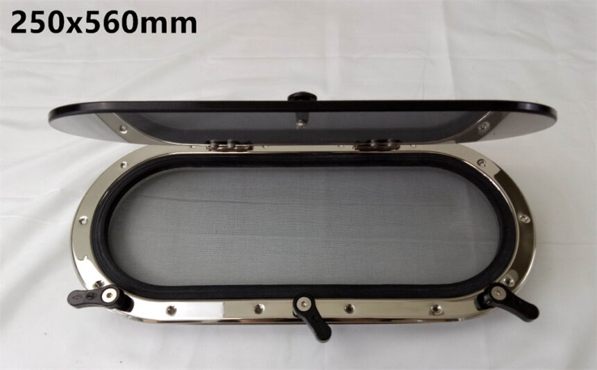 316L Stainless Steel Oval Shape Portlight Porthole Hatch Window Marine ...