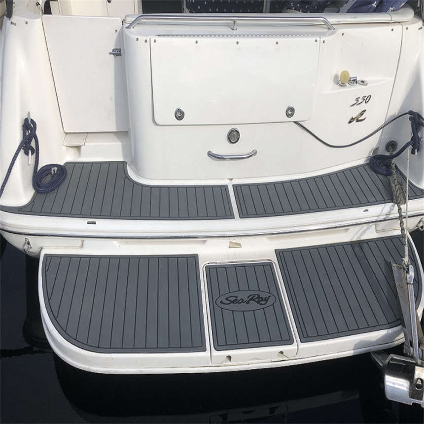 2006 Sea Ray 220 Sundeck Swim Platform Cockpit Pad Boat EVA Foam Teak ...