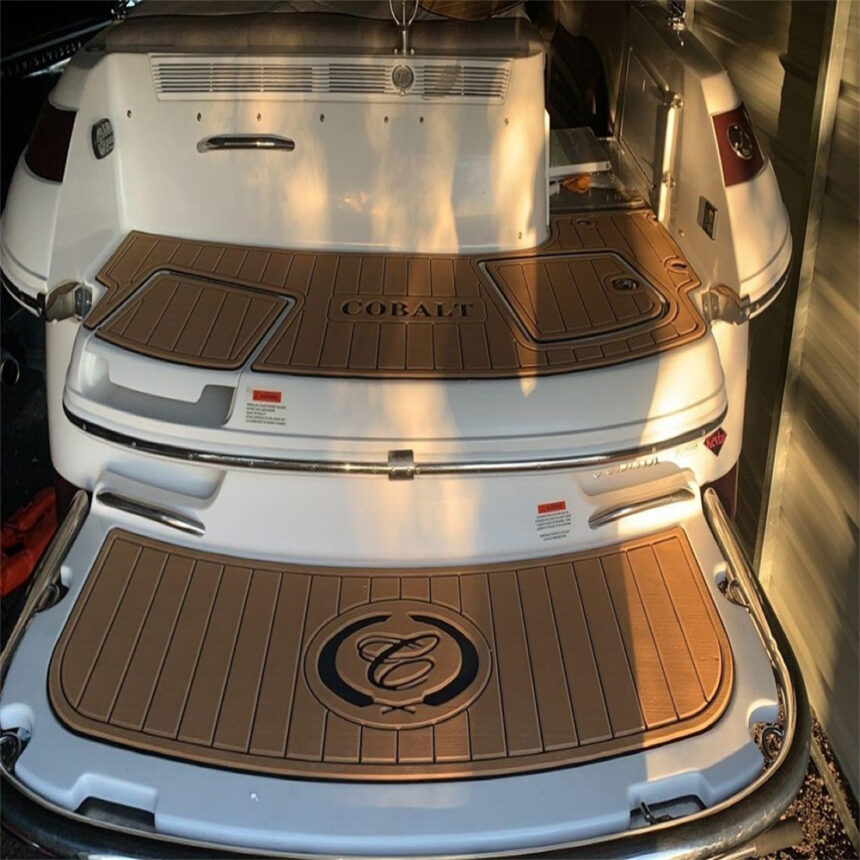 2002 Cobalt 240 SD Swim Platform Cockpit Pad Boat EVA Foam Teak Deck ...