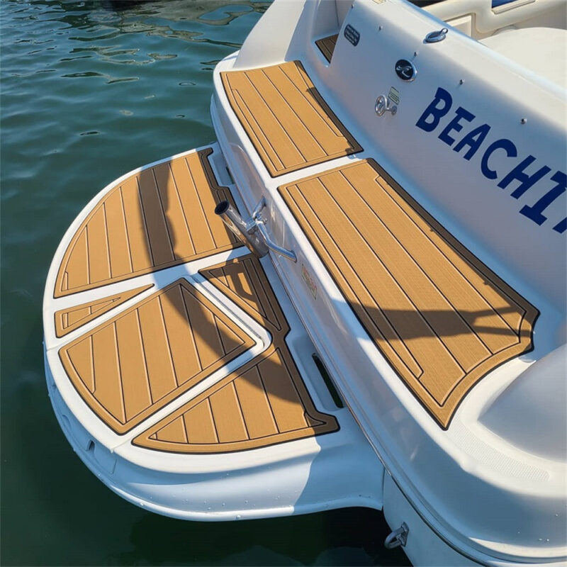 1999 Sea Ray Sundeck Swim Platform Cockpit Pad Boat EVA Foam Teak Deck ...