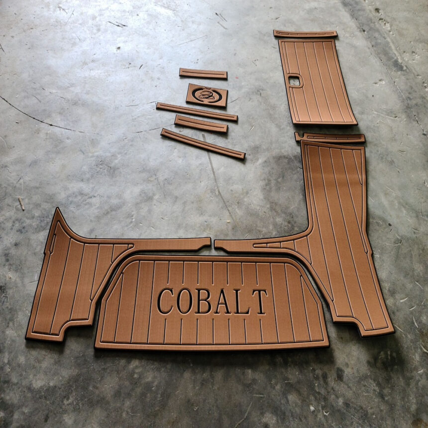 2002 Cobalt 240 SD Swim Platform Cockpit Pad Boat EVA Foam Teak Deck ...