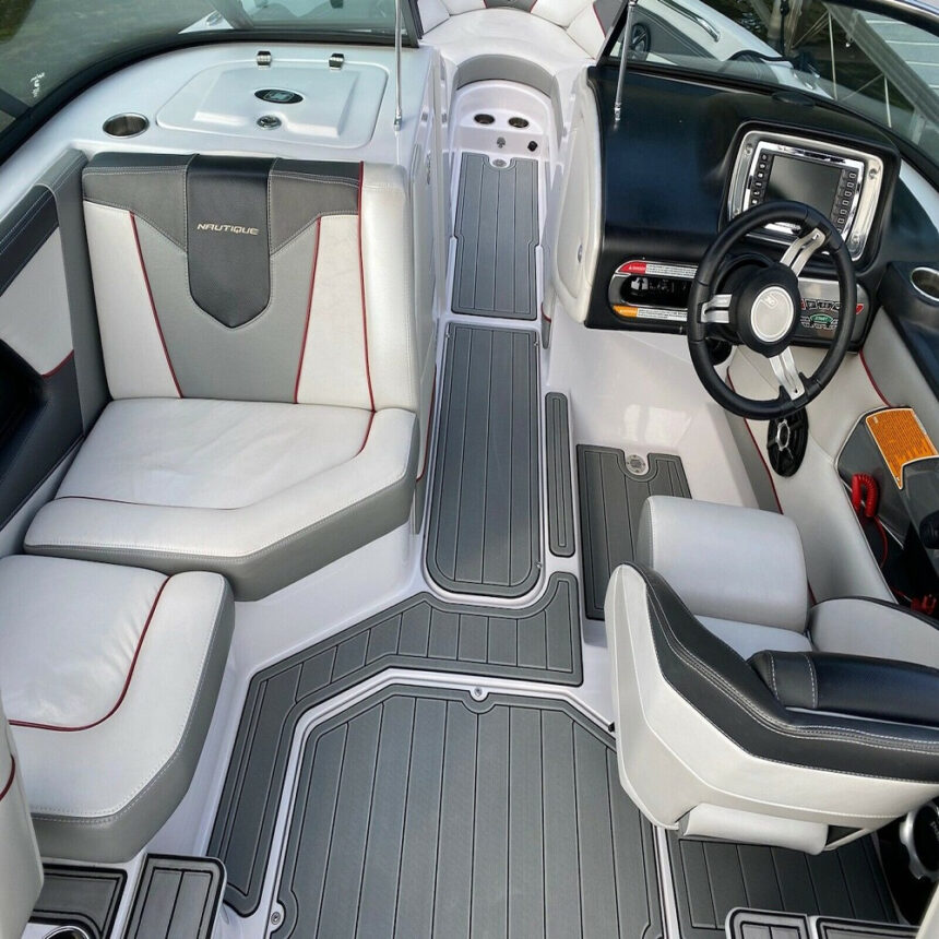 2007 Nautique 210 Swim Platform Cockpit Pad Boat EVA Foam Teak Deck ...