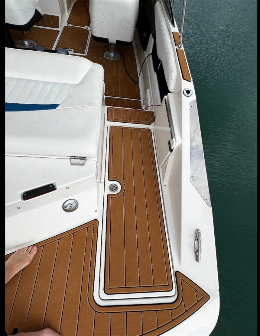 1995 Regal Classic 223 Express Cruiser Swim Platform Boat EVA Foam Teak ...