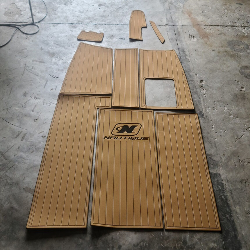 2012 Nautique 230 Swim Platform Cockpit Pad Boat EVA Foam Teak Deck ...