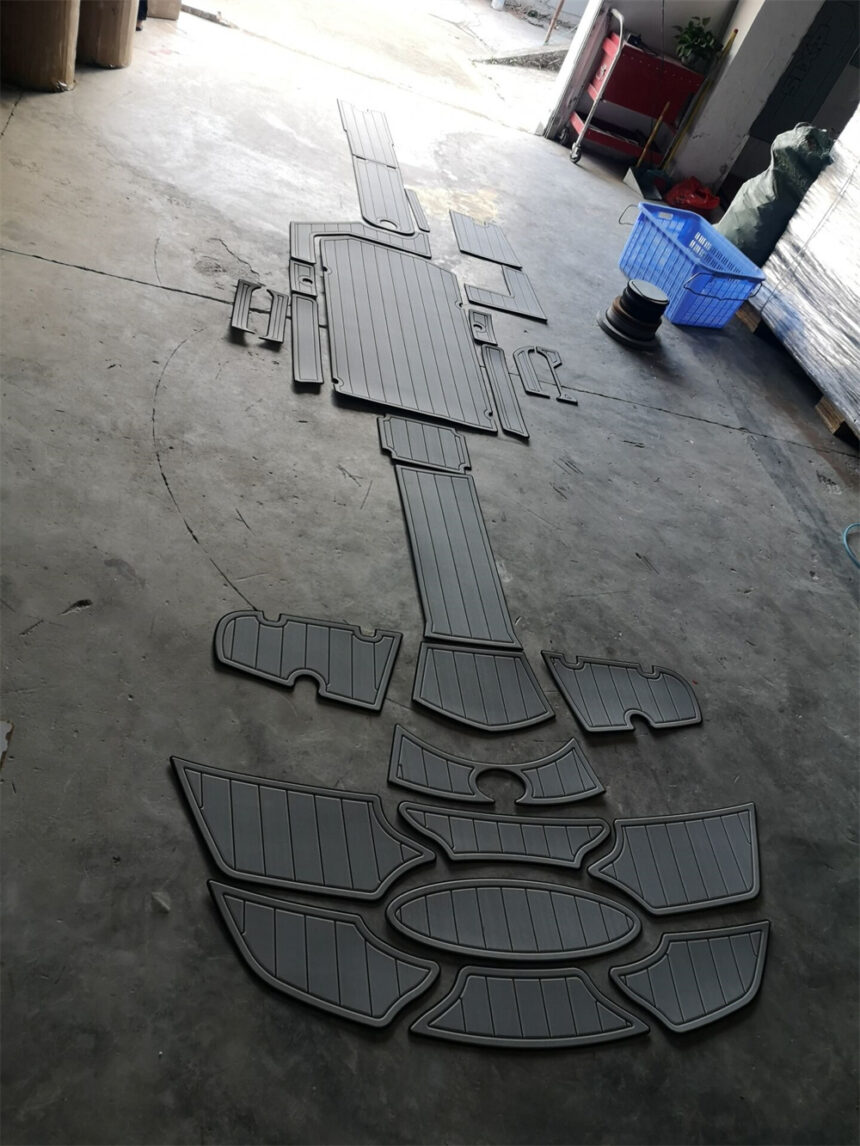 2012 Nautique 230 Swim Platform Cockpit Pad Boat EVA Foam Teak Deck ...