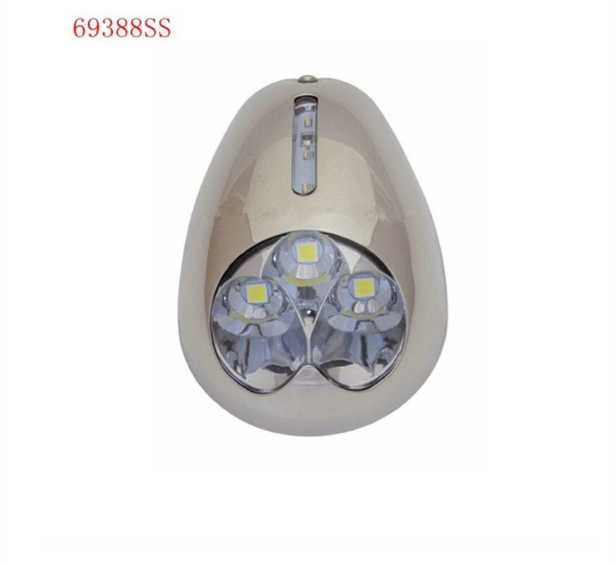 12V Surface Mount LED Docking Light 316 Stainless Steel Marine Boat RV ...