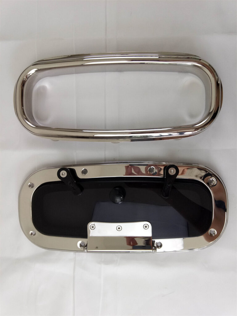 316L Stainless Steel Rectangular Portlight Porthole Hatch Window Marine ...