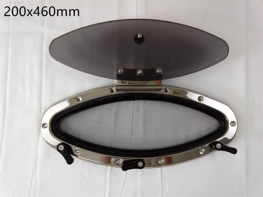 316L Stainless Steel Eye Shape Portlight Porthole Hatch Window Marine ...