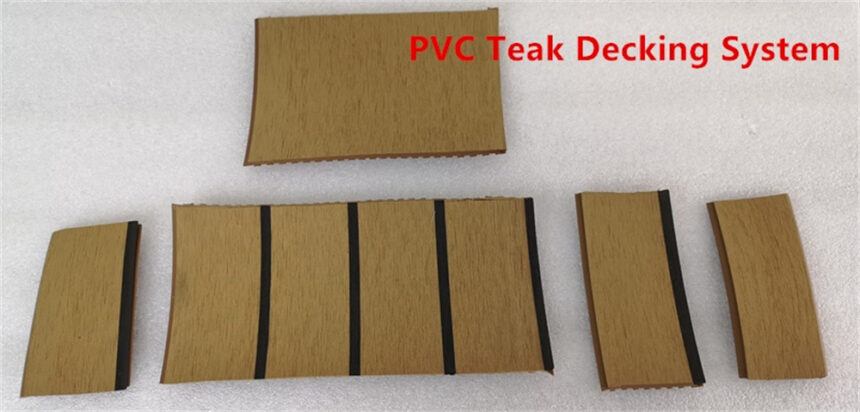Boat Marine Yacht Synthetic PVC Teak Deck Decking Flooring with Black ...