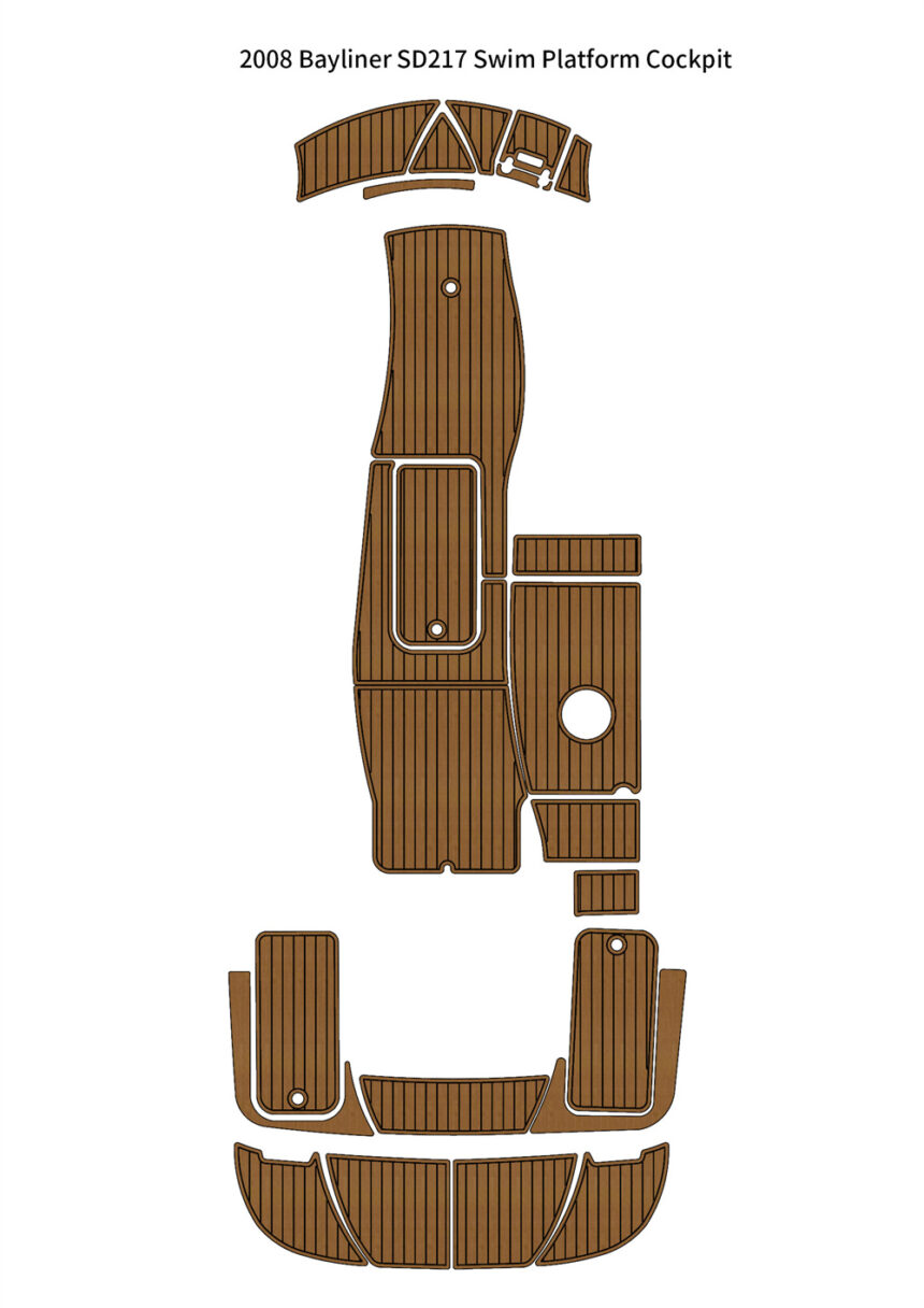 Boat EVA Faux Foam Teak Deck Floor Pad Color Samples Only ( 6 inch* 6 ...