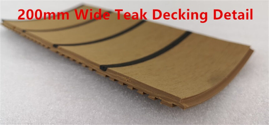 Boat Marine Yacht Synthetic PVC Teak Deck Decking Flooring with Black ...