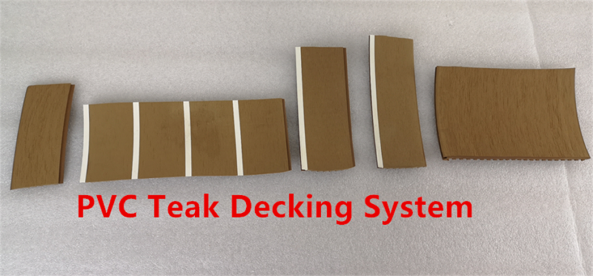 Boat Marine Yacht Synthetic PVC Teak Deck Decking Flooring with White ...