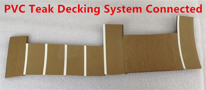 Boat Marine Yacht Synthetic PVC Teak Deck Decking Flooring with White ...