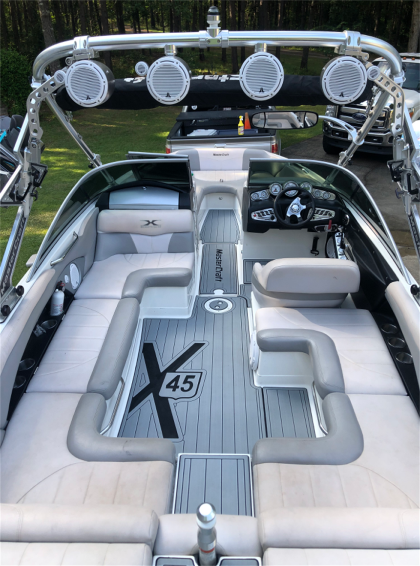 Quicksilver 755 Swim Platform Cockpit Mat Boat EVA Foam Faux Teak Deck ...