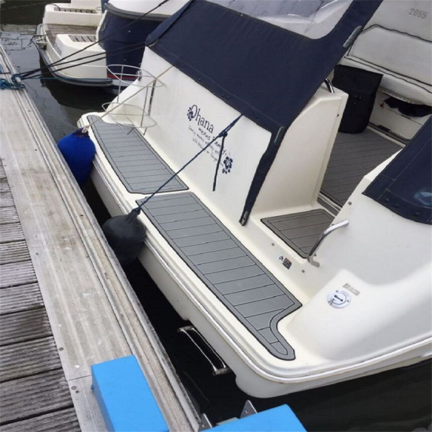 2008 Bayliner 195 BR Swim Platform Cockpit Pad Boat EVA Foam Fuax Teak ...