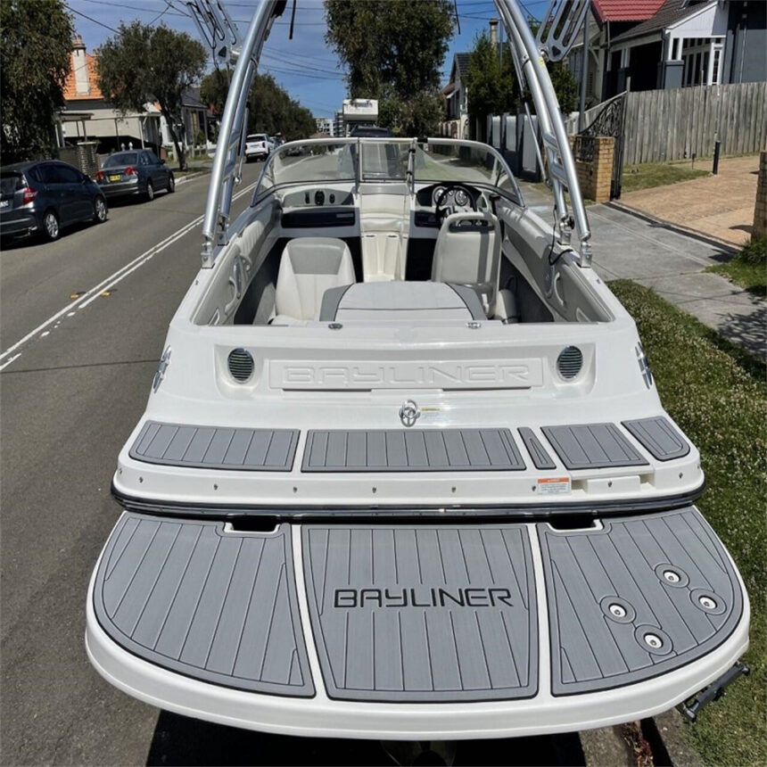 2008 Bayliner 195 BR Swim Platform Cockpit Pad Boat EVA Foam Fuax Teak ...